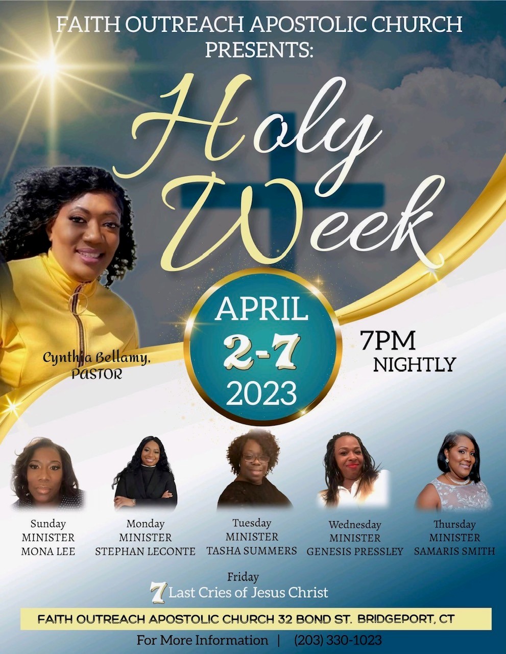 Upcoming Events - Faith Outreach Apostolic